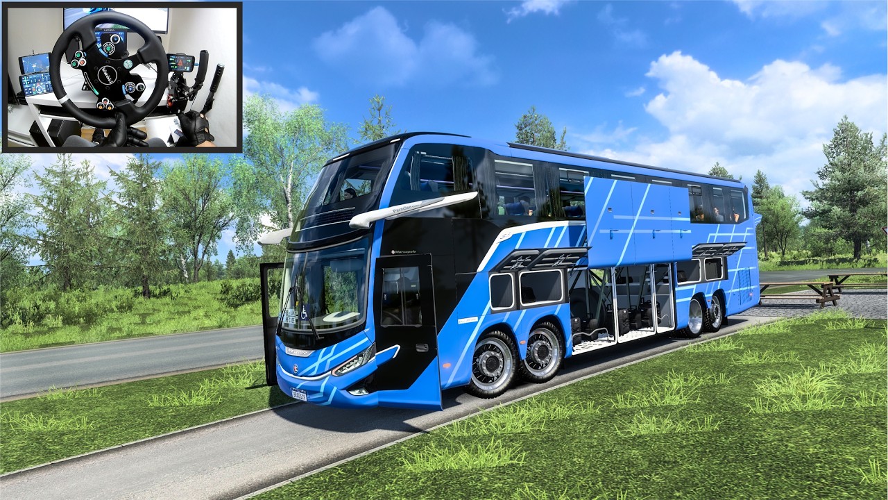 The Ultimate Bus Driving | Euro Truck Simulator 2 with Moza R9 Setup ...