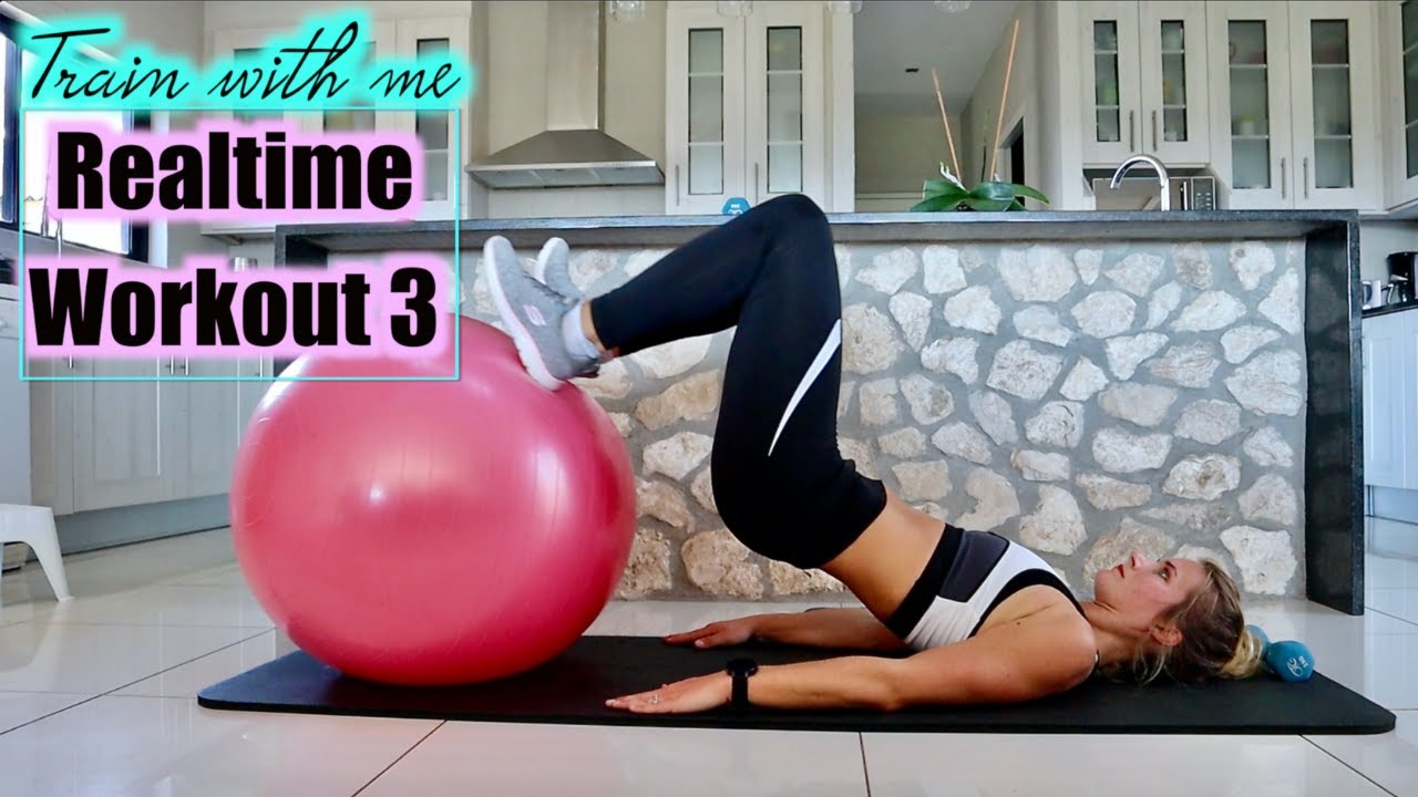 REAL TIME AT HOME FULL BODY WORKOUT 3 ~ Minimum equipment // Core-based ...