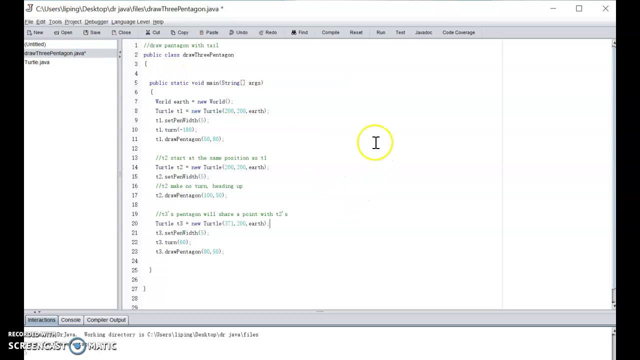 CISC 190 create a method in Java - YouTube