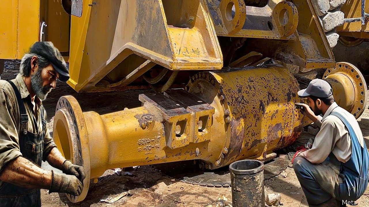 Caterpillar wheel loader tube repairing process how to repair loader ...
