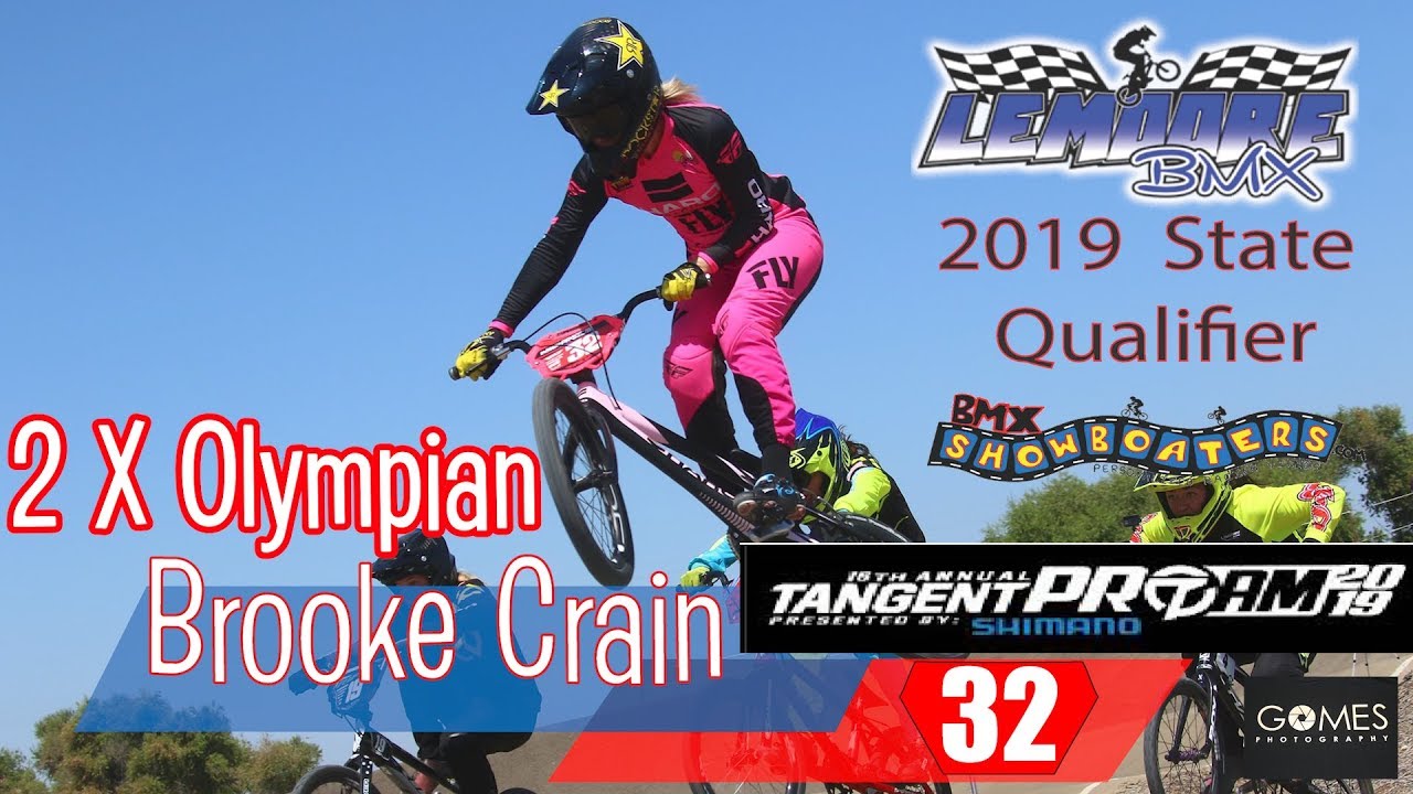 Olympian Brooke Crain! 2019 Lemoore BMX/TANGENT PRO-AM Women Main Event ...