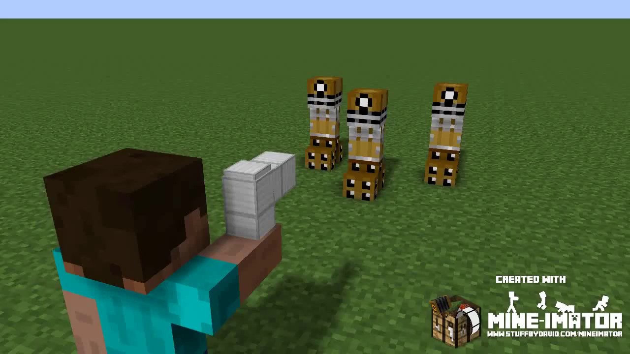 Steve shooting gun I Minecraft Animation I Mine-Imator - YouTube