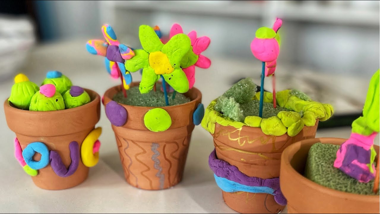 Air Dry Clay Crafts. Preschool Crafts. Spring Activities - YouTube