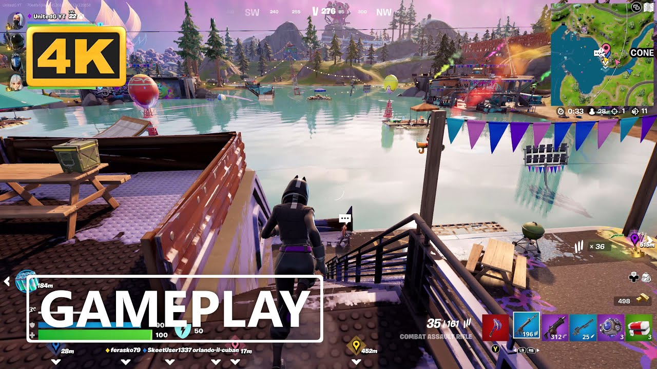 Fortnite Xbox Series X Squad Gameplay 4K - YouTube