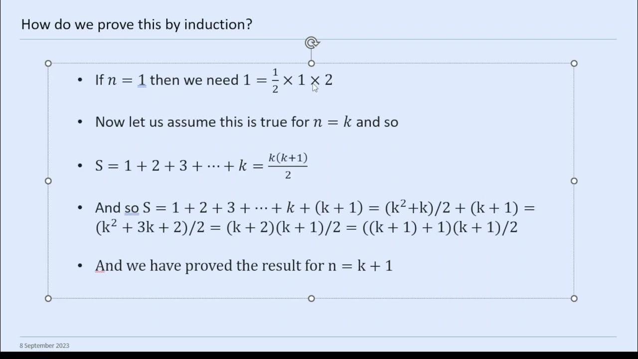 A Level Further Mathematics: Proof by Induction on Arithmetic ...