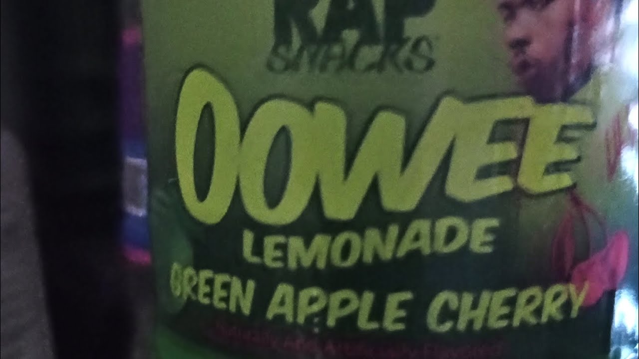 Rap Snacks Oowwee Lemonade Green Apple 🍎 Cherry 🍒 - YouTube