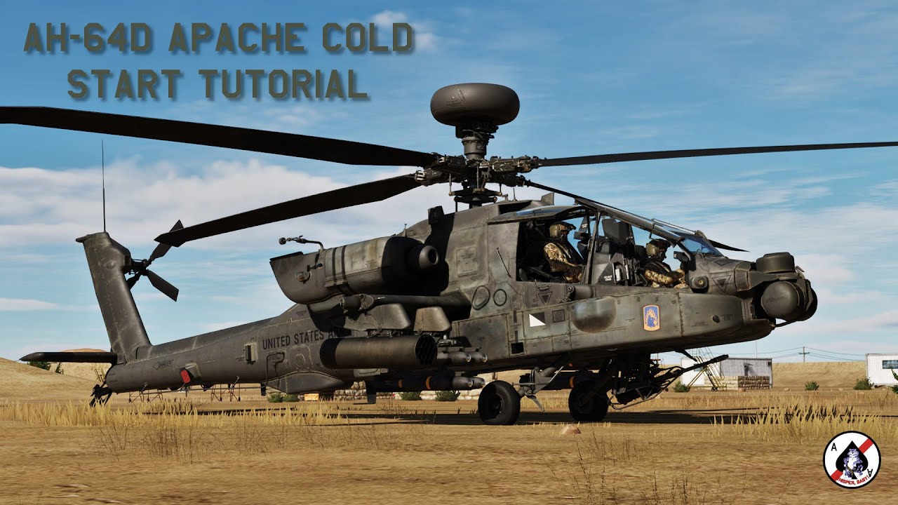 DCS World: AH-64D Apache Cold Start Tutorial - YouTube