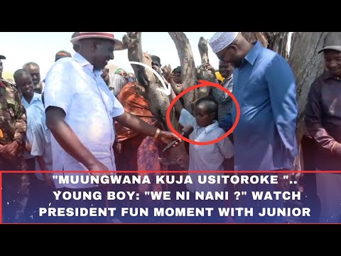 Ruto vs little boy -"Wewe Ni Nani?"—Bold Tarbaj young Boy Puts ...