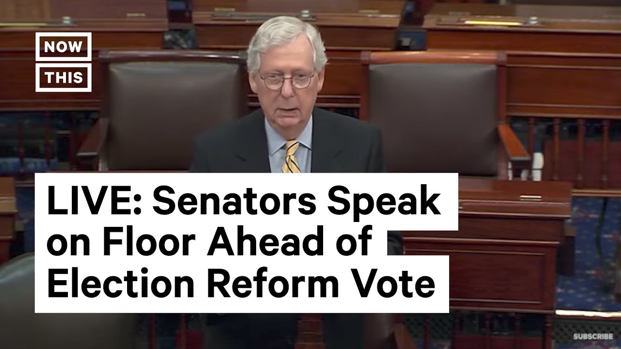 Senators Speak on Senate Floor Ahead Elections Reform Vote | LIVE - YouTube