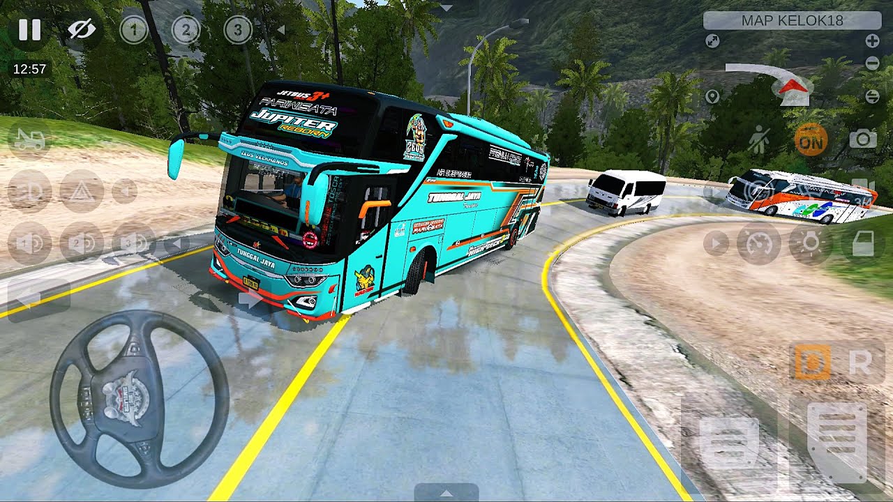 Bus TJ Jupiter Reborn Full Telolet Basuri Di Jalur Pegunungan Kebut ...