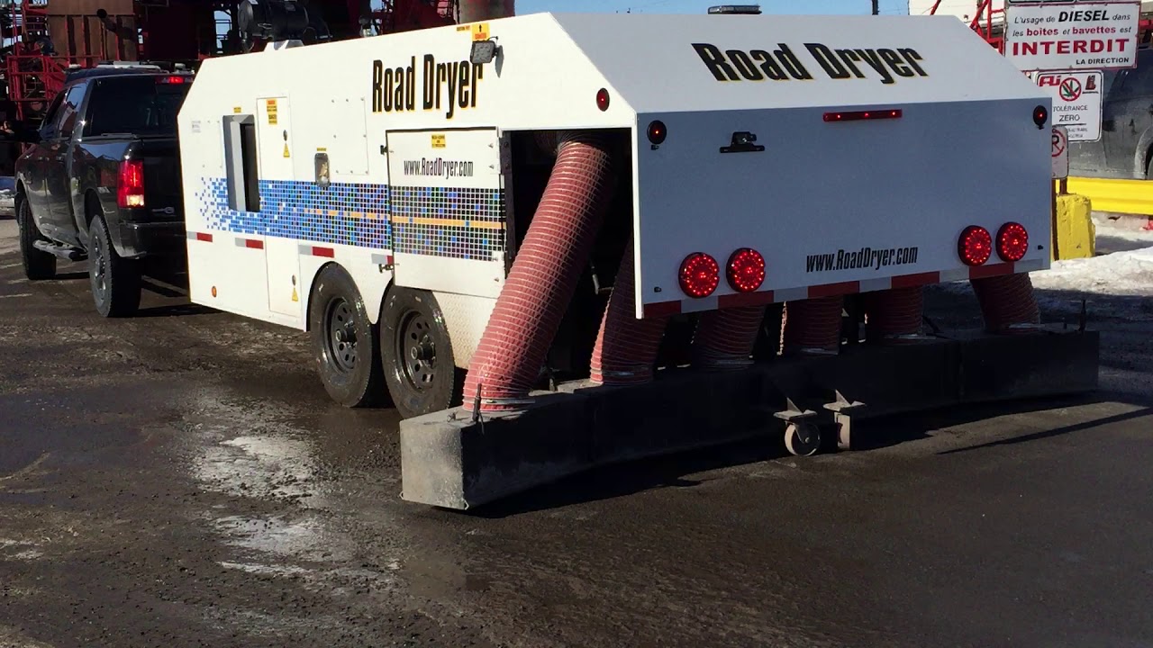 Demo Road Dryer -15 Celsius - YouTube