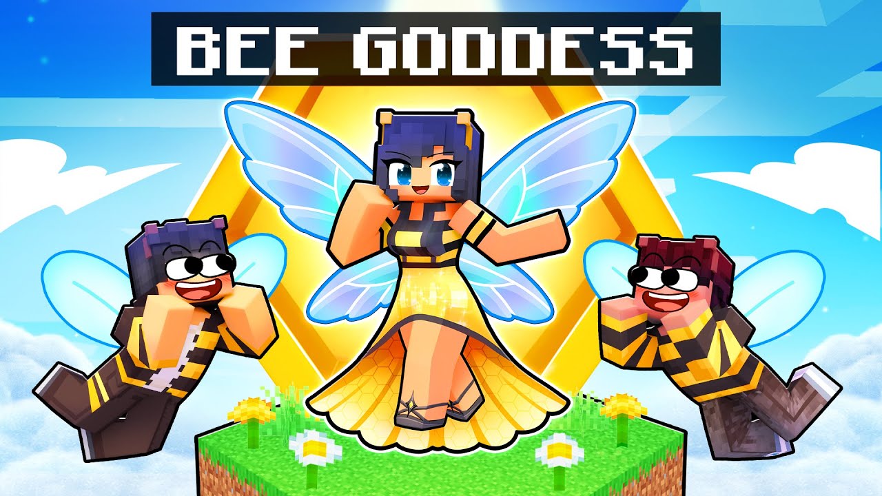 Becoming a BEE GODDESS in Minecraft! - YouTube