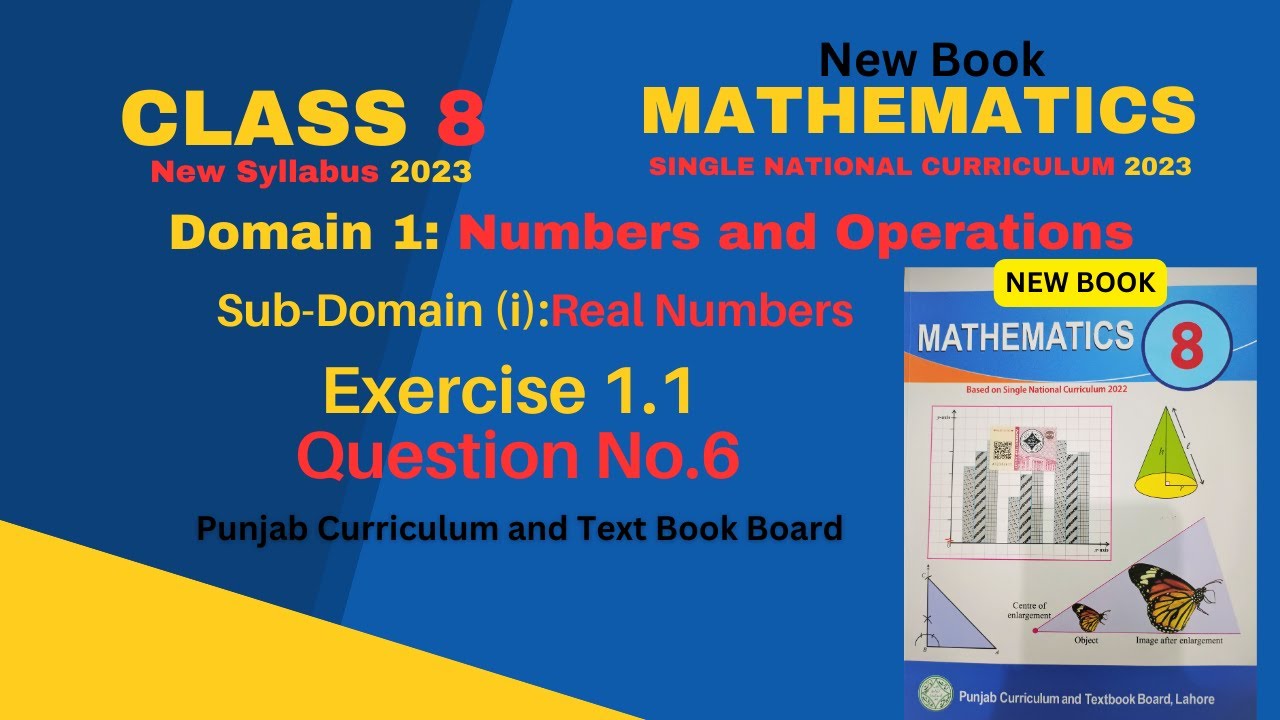 Class 8th Math New Book Unit 1 Exercise 1.1 Question 6 - New Book Ex 1. ...