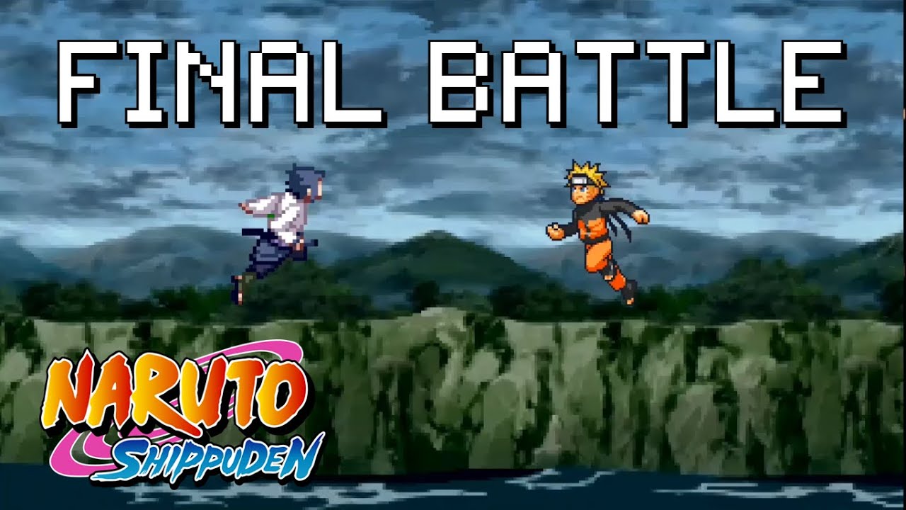 Naruto vs Sasuke Final Battle in Pixel Art #pixelartnaruto # ...