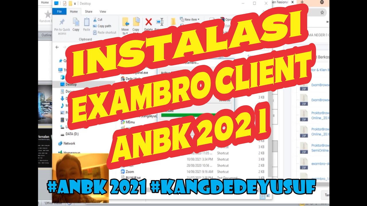 CARA INSTALASI EXAMBRO CLIENT ANBK 2021 - YouTube
