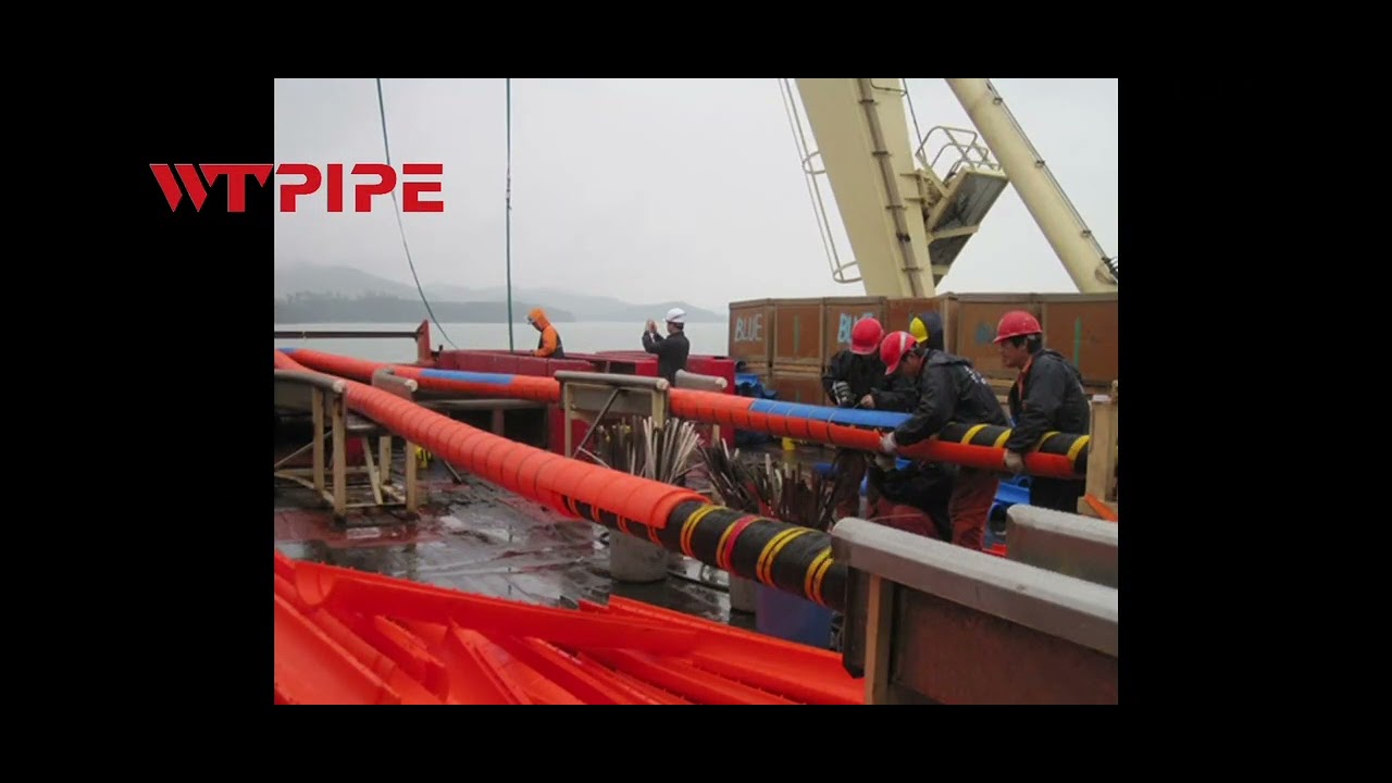 Polyurethane submarine cable protection tube - YouTube