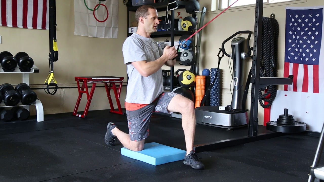 Band (Cable) Half Kneeling Chop - YouTube