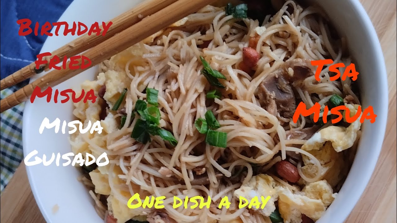 Birthday Misua/tsa Misua/misua Guisado/Cha Misua with oyster sauce ...