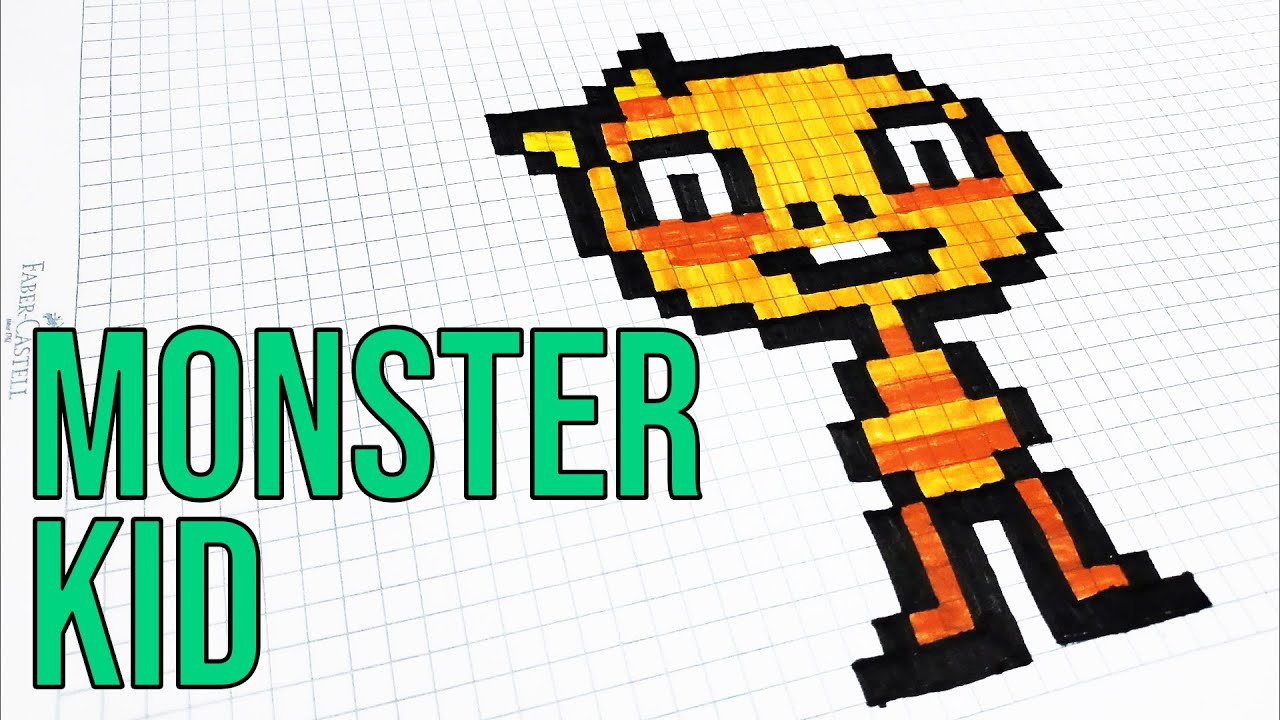 How to Draw Monster Kid (Undertale) - Drawing Monster Kid - Handmade ...