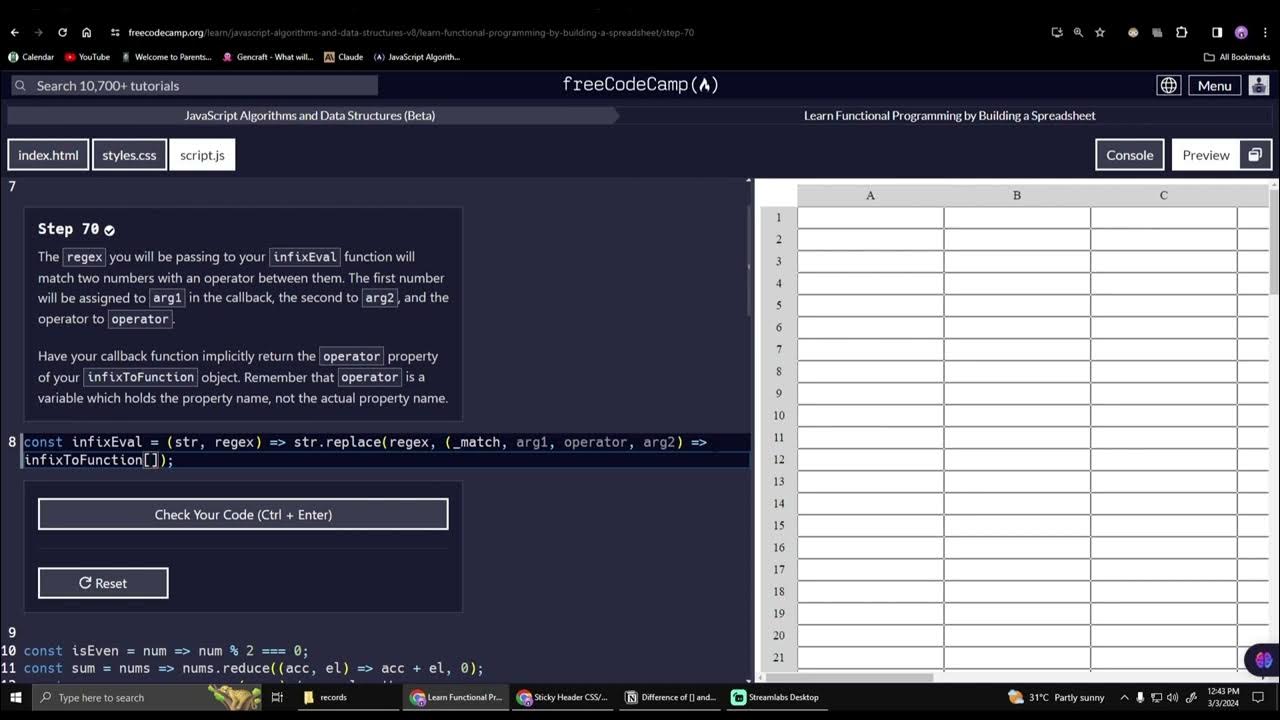 Building a Spreadsheet 70 - YouTube
