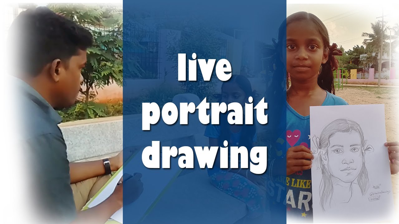 live portrait drawing | @prabadrawings - YouTube