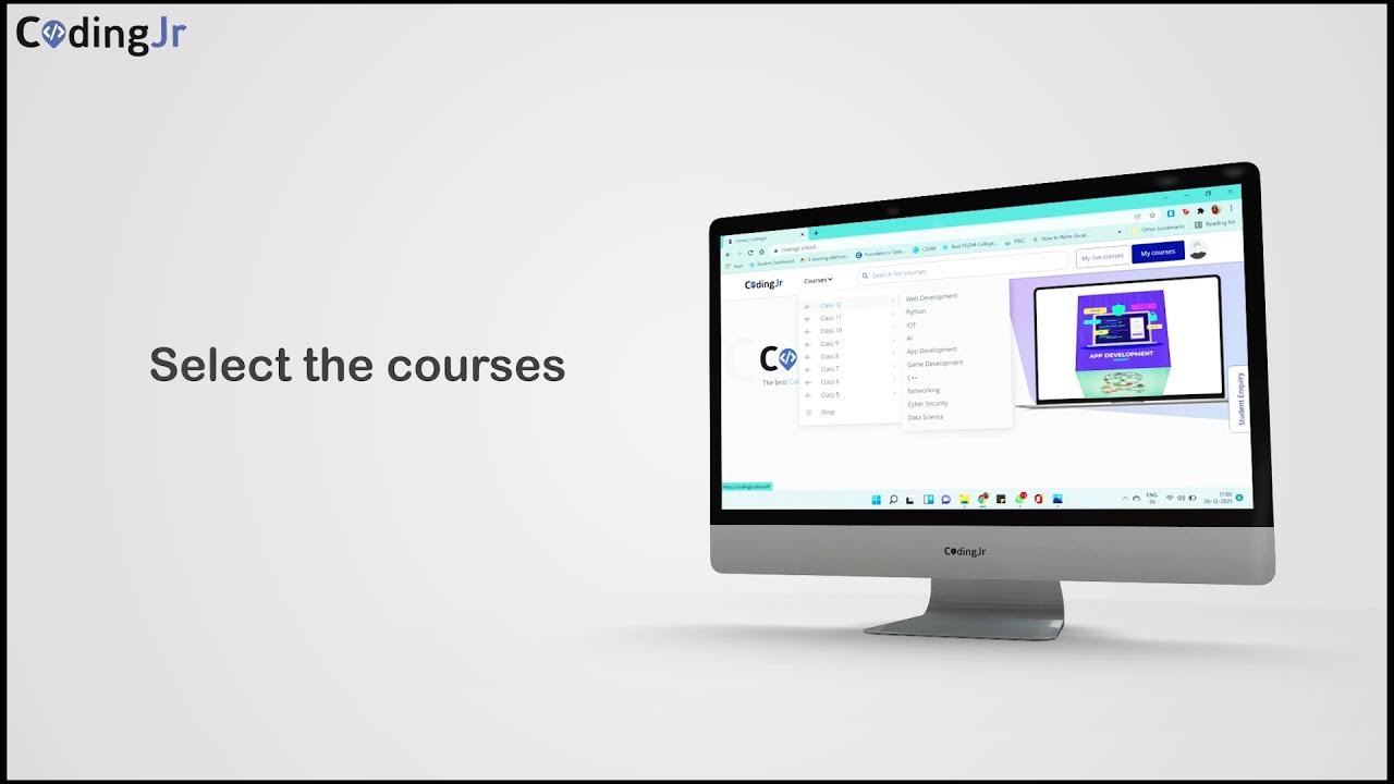 Coding Jr Website for schools - YouTube