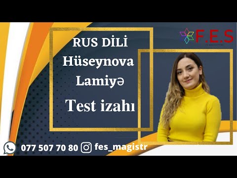 Rus Dili. Qızıl Qaydalar. Hüseynova Lamiyə. FES Tədris Mərkəzi.