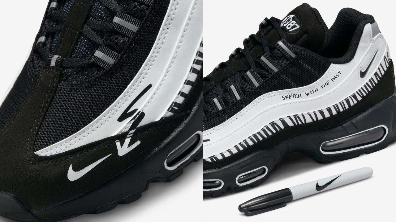 Nike Air Max 95 Sketch DETAILED LOOK! - YouTube