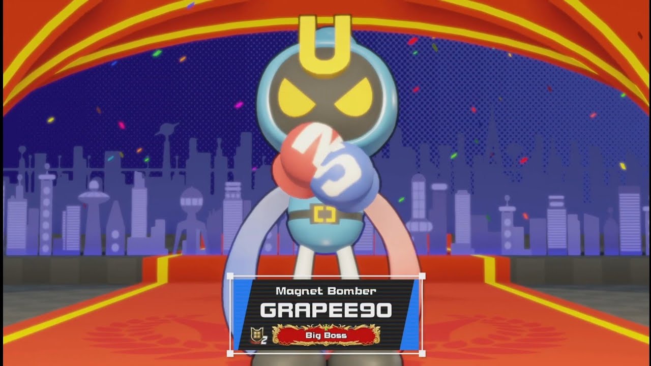 [1057] SUPER BOMBERMAN R 2, Battle 64 Win With Magnet Bomber - YouTube