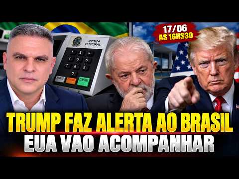 TRUMP FAZ ALERTA AO BRASIL: ESTADOS UNIDOS VÃO ACOMPANHAR