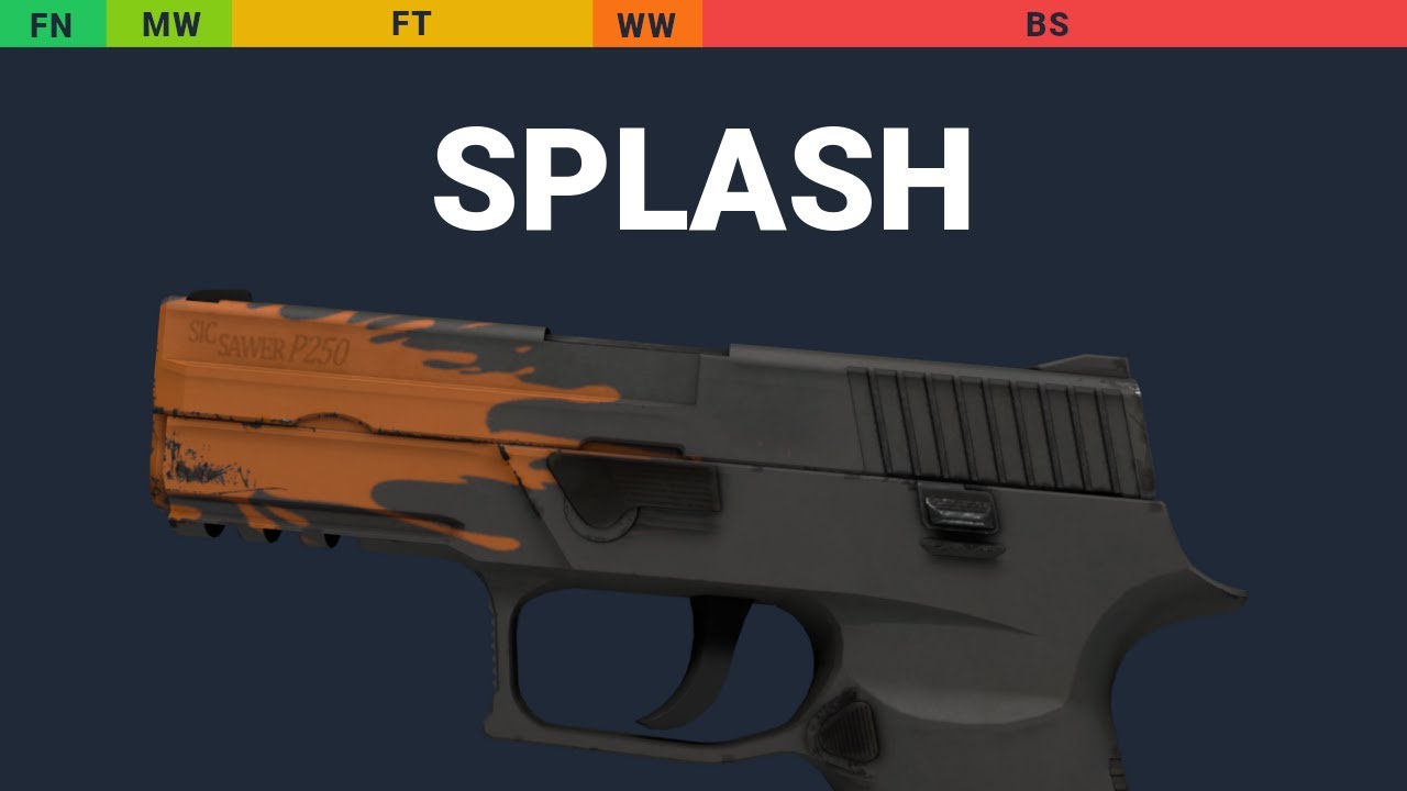 P250 Splash - Skin Float And Wear Preview - YouTube