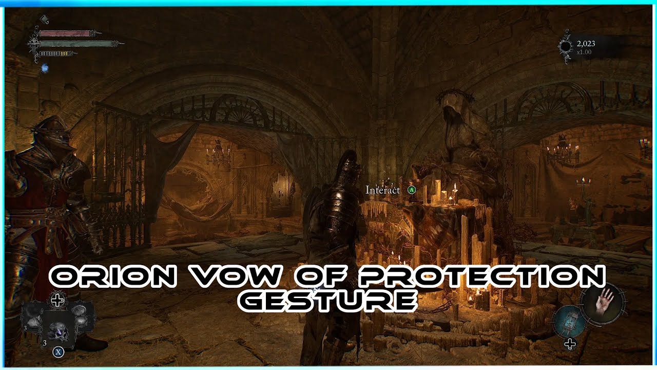 Orion Vow of Protection Gesture - Lords Of The Fallen 2023 - YouTube