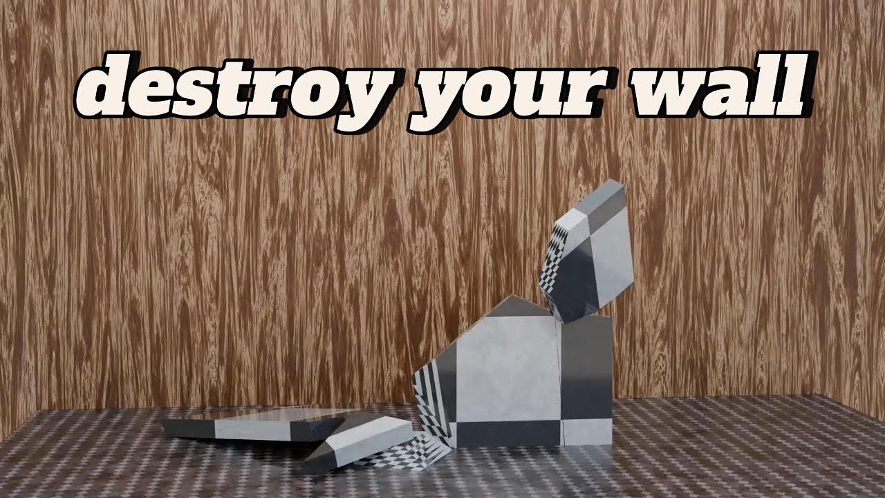 destroy your wall in blender 3d - YouTube