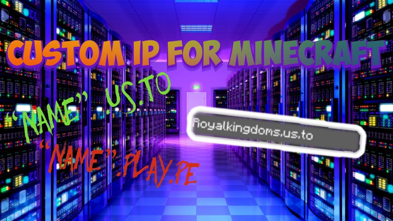 How to make a CUSTOM IP for MINECRAFT/MCPE for FREE! - YouTube