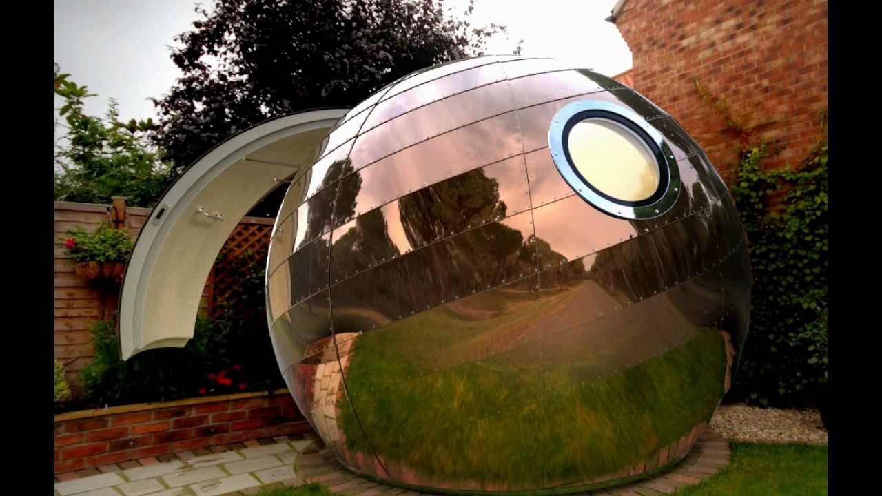 Archipod with mechanical iris porthole blind - YouTube