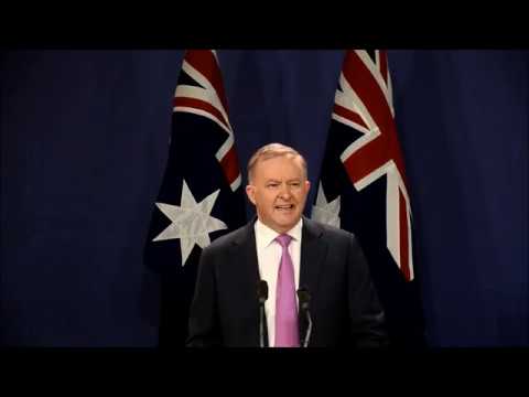 First Press Conference as Leader-elect of the Australian Labor Party ...