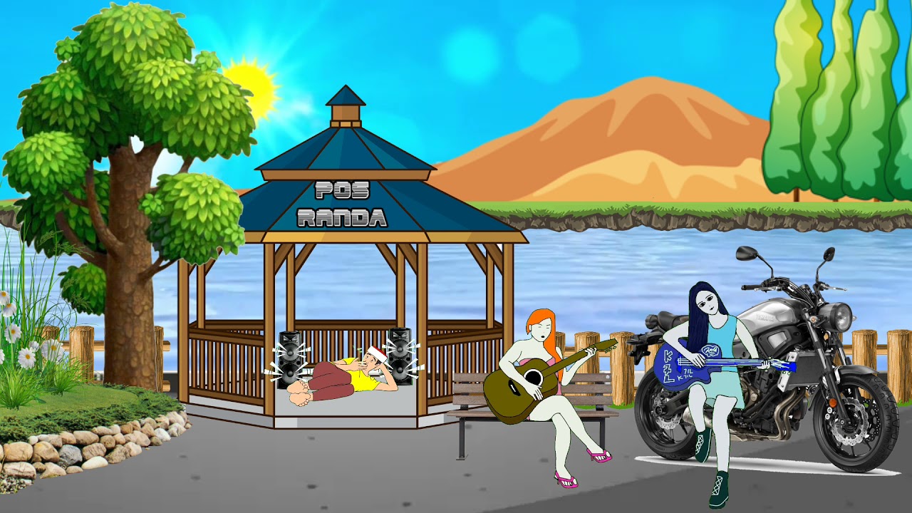 background animasi story' WhatsApp suasana pos ronda - YouTube