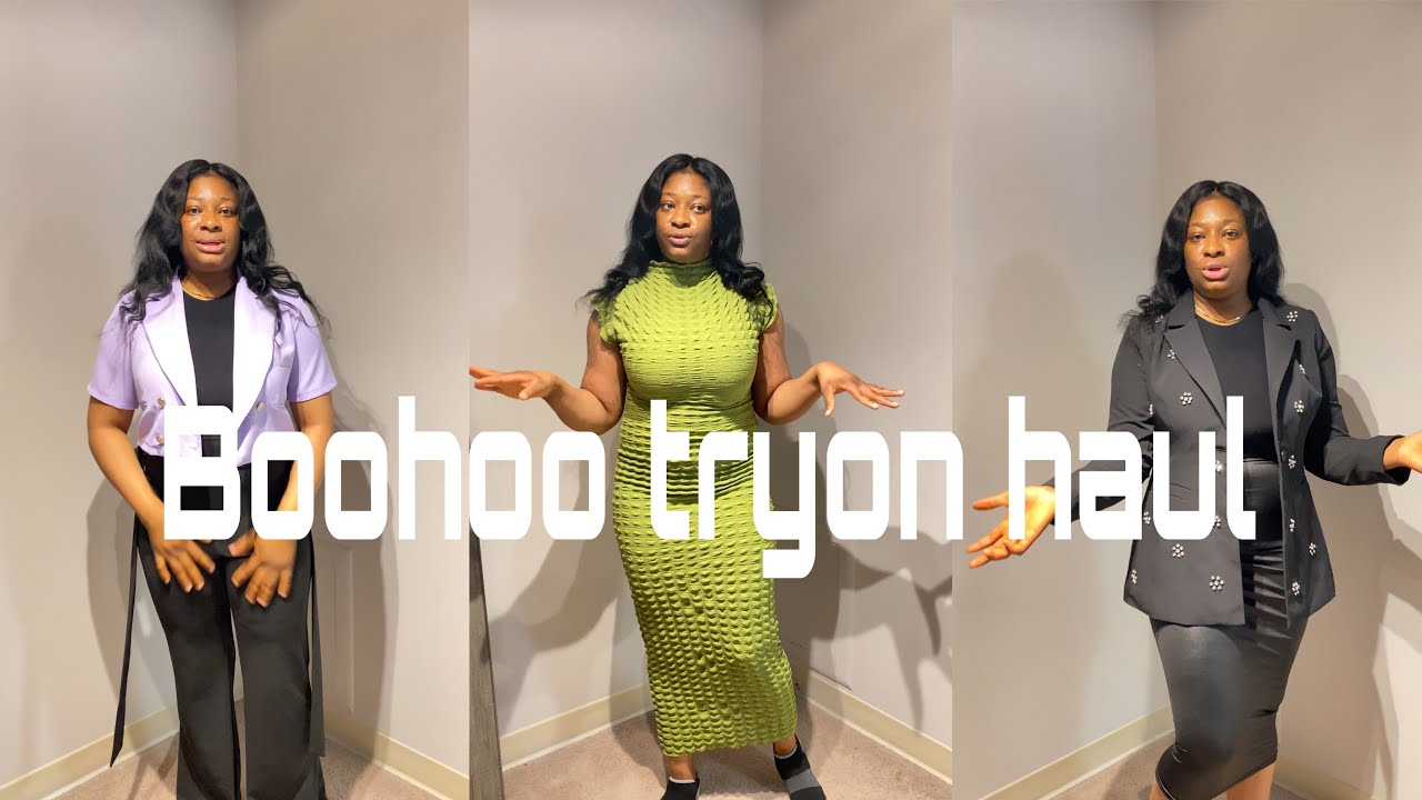 BOOHOO TRYON HAUL. STYLE AND COLORS. - YouTube