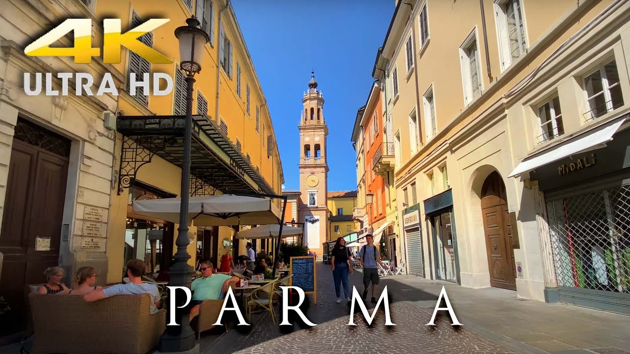 ️ 4K WALKING TOUR IN PARMA Italy | Afternoon Walking Tour in Downtown ...