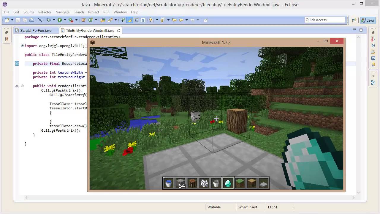 [1 7 2] Minecraft Forge Modding Tutorials Windmill Part 3 Source Code Youtube