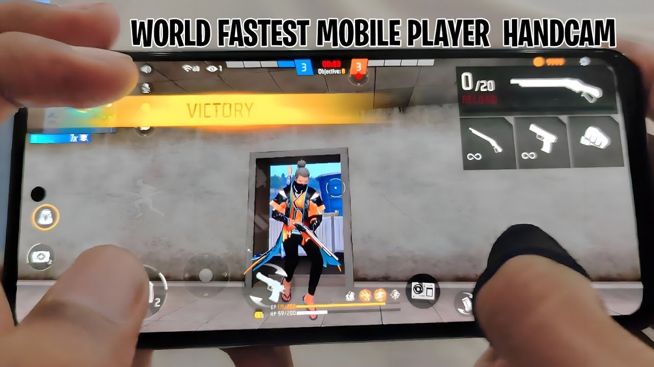 World 🌍 Fastest Mobile Player 🔥 With Handcam Garena Free Fire [ Free ...