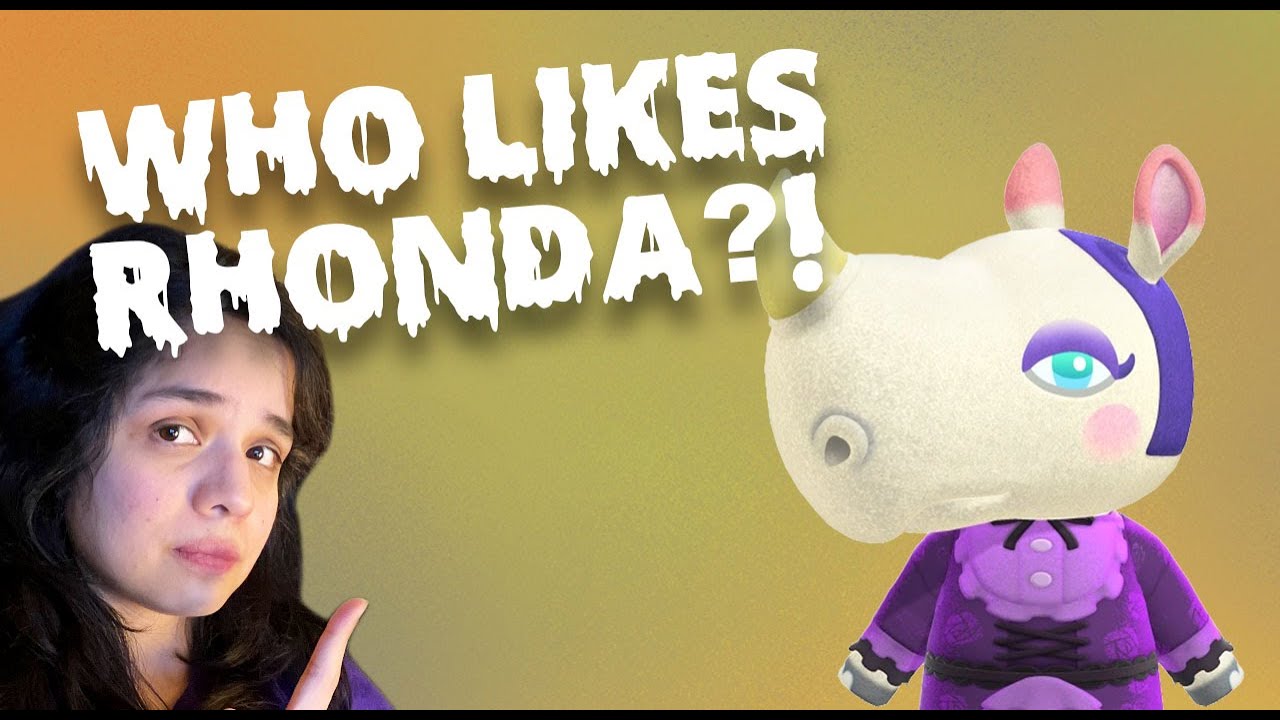 Does Rhonda have any ACNH fans? - YouTube