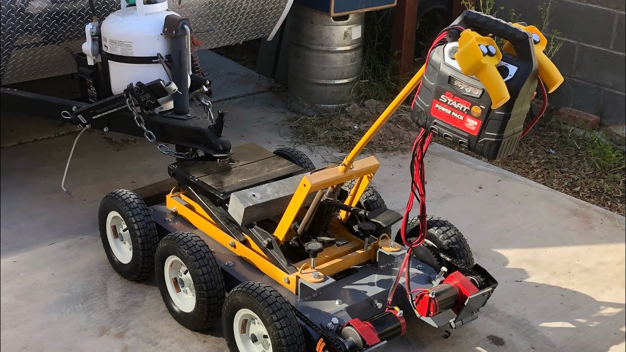 Motorized Trailer Dolly V2, E4, Motor Mounts & Motivating - YouTube