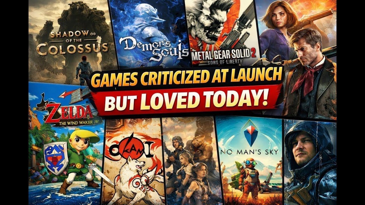 10 games CRITICIZED at launch but LOVED today ! - YouTube