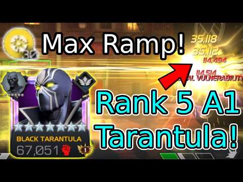 7 Star Rank 5 Black Tarantula Is So Good!! | Marvel Contest Of Champions
