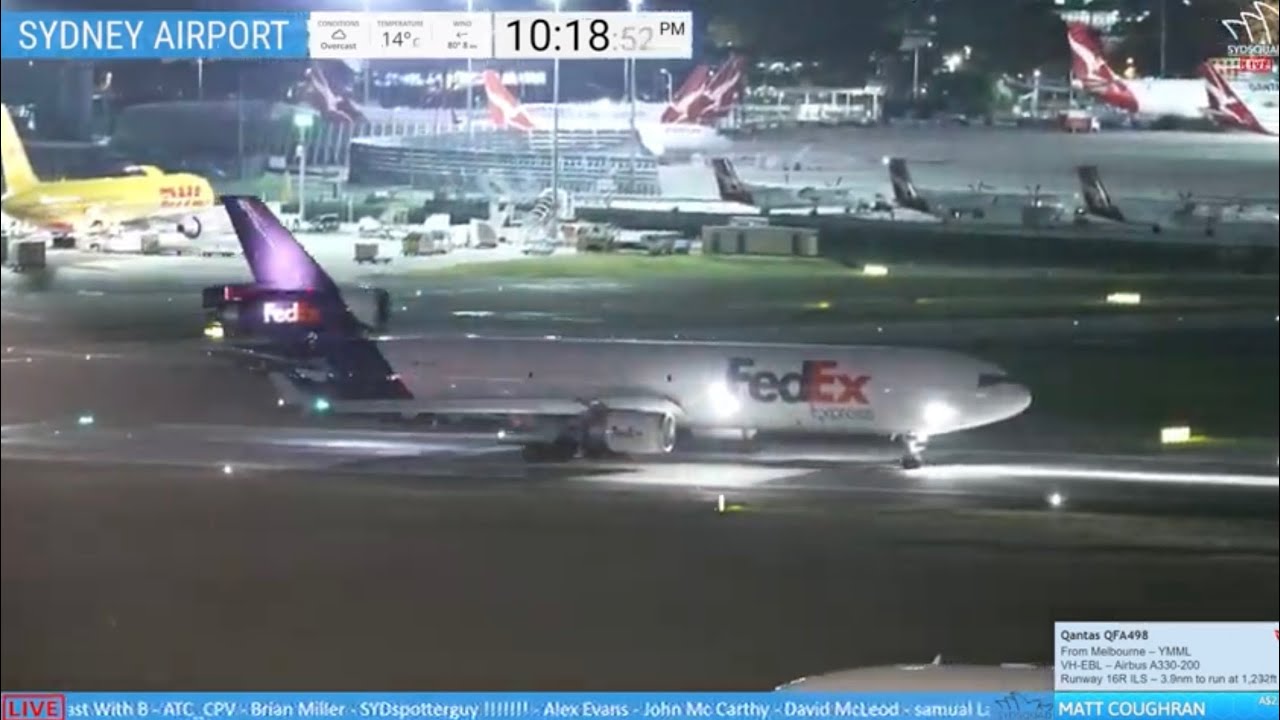 🔴 LIVE Night Plane Spotting @ Sydney Airport w/ Kurt + ATC! 🔴 Live ...