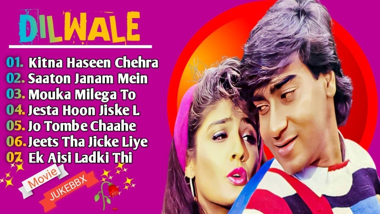 Dilwale 💞 All Songs With Dialogues 💞 Ajay Devgan, Raveena Tandon 90's ...