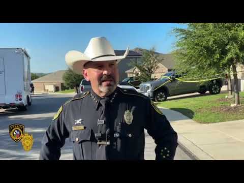 Sheriff Salazar gives briefing on man found dead and woman injured at Far West Bexar County home