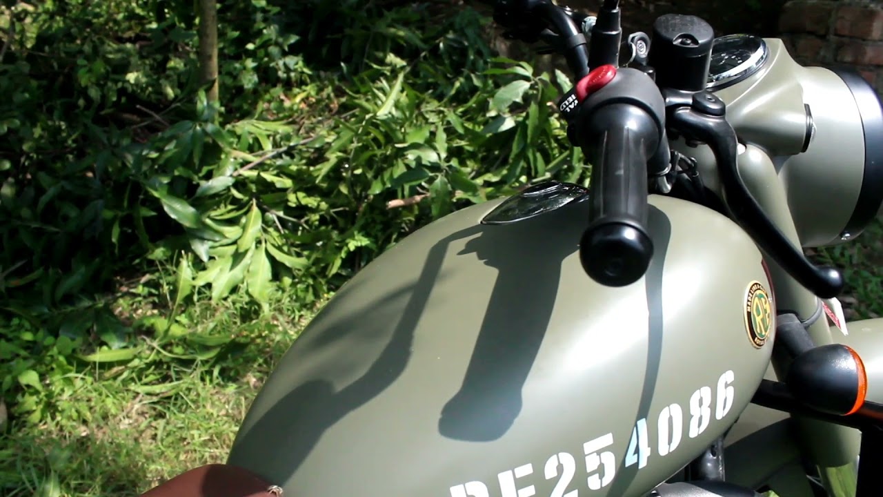 bullet classic 350 marsh grey - YouTube