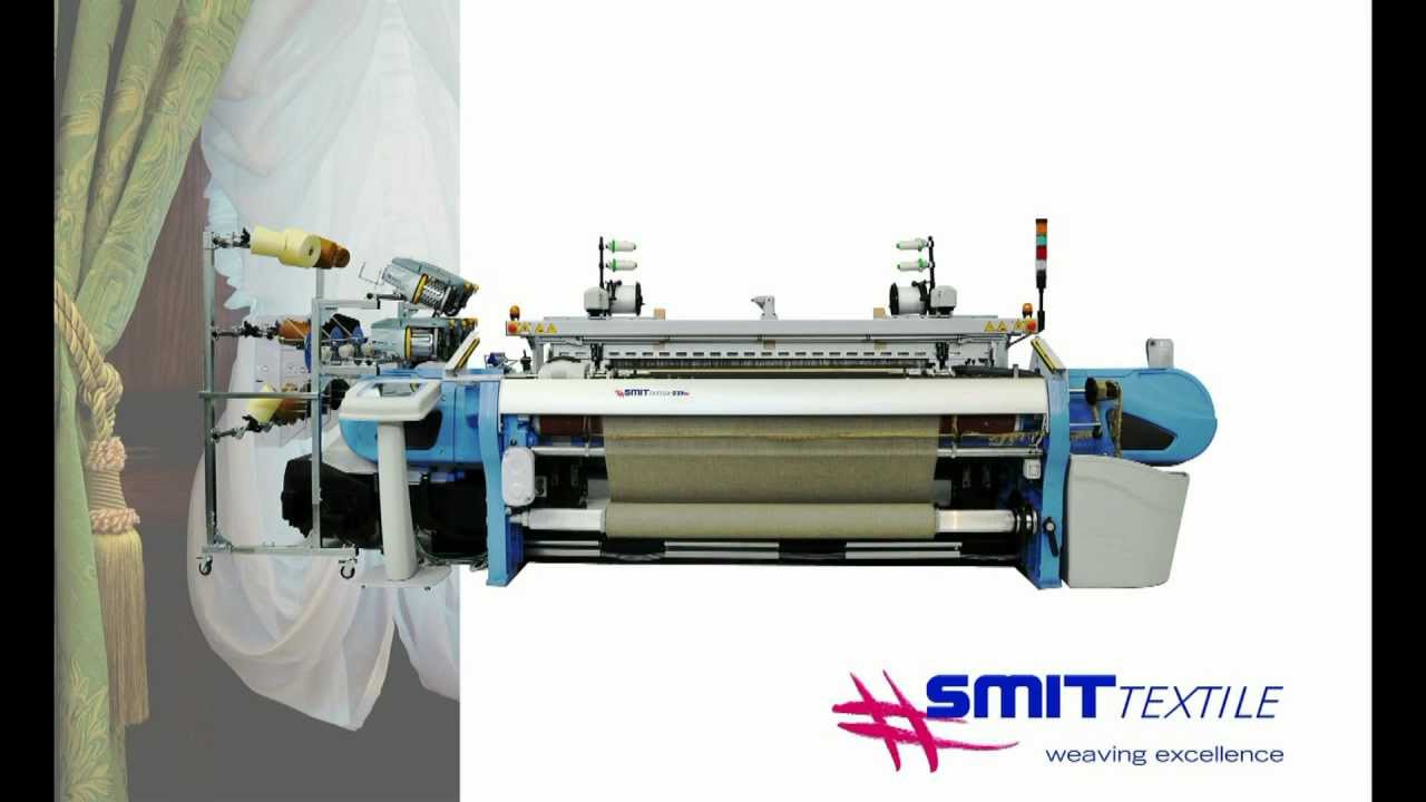 Smit Textile weaving machines highlights - YouTube